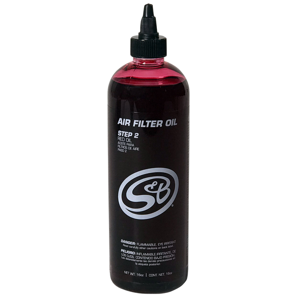 16 oz. Bottle of Air Filter Oil - Red S&B - DNRcustoms.com