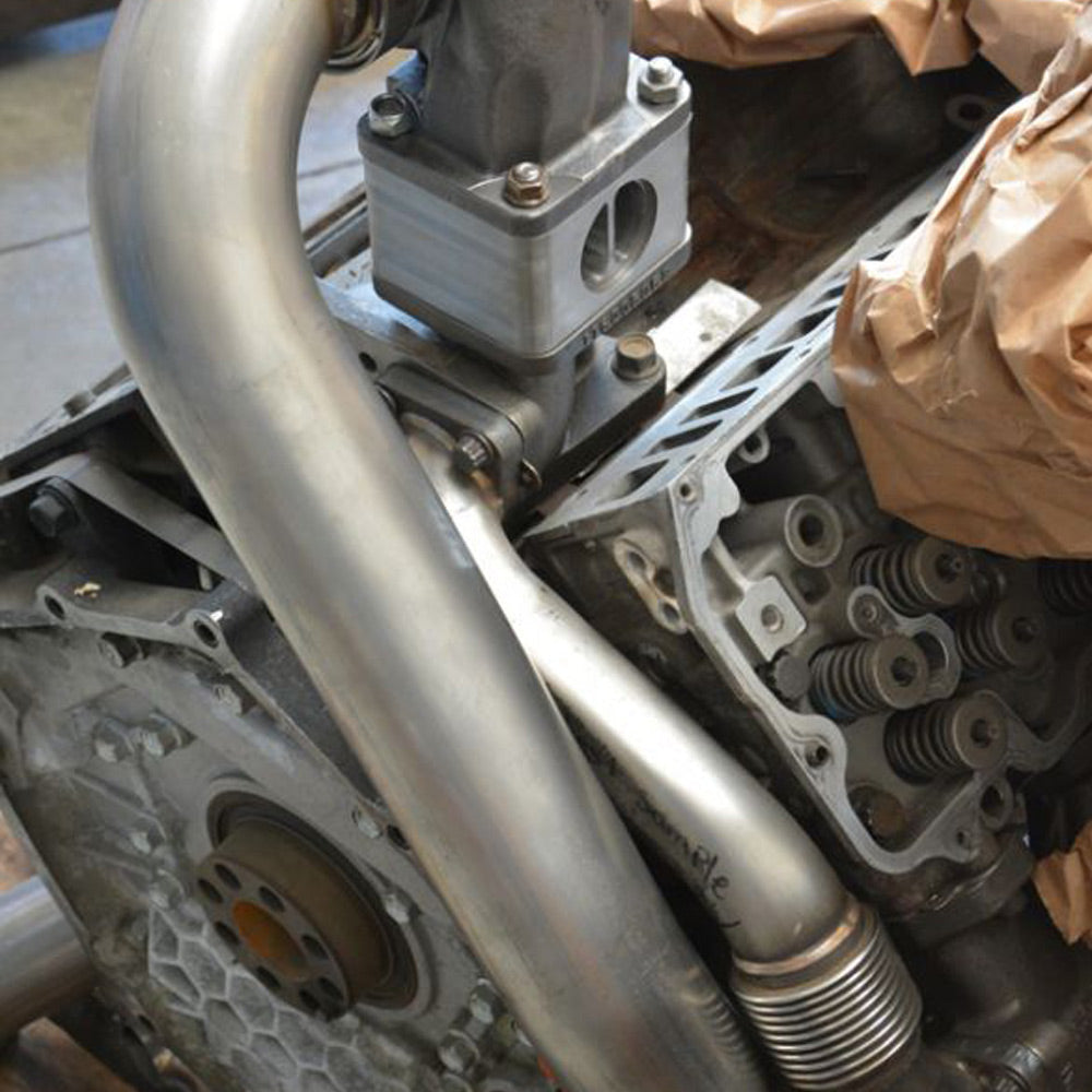 PPE 3" Down Pipe Extended Length, Use W/ T4 Turbo Pedestal & Riser Blo ...